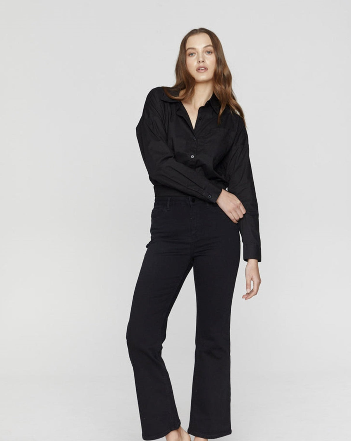 Molly Flare Jean - Black – Jack and Sarah